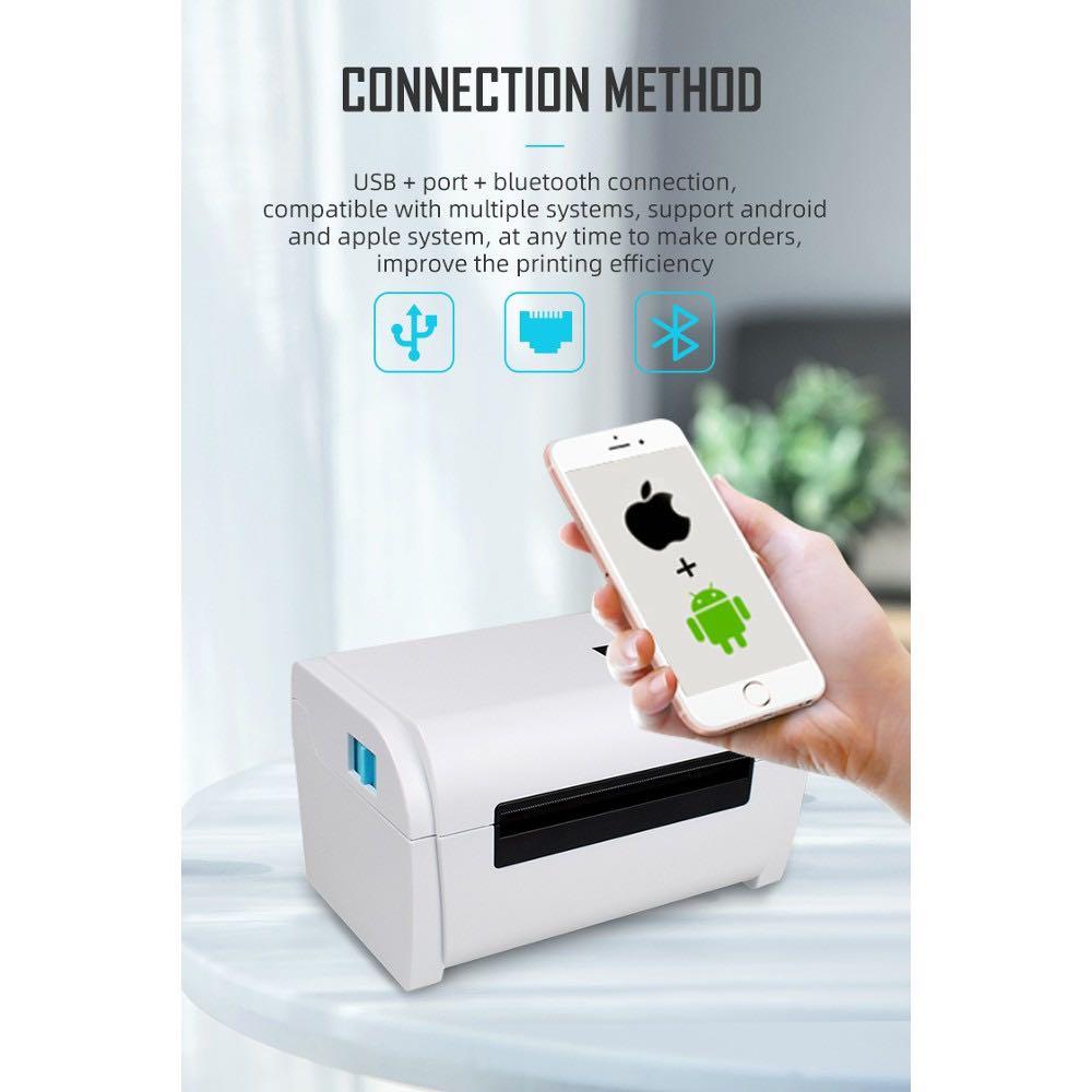 Thermal Waybill Printer - A6 Label Bluetooth Barcode Printer FREE ...