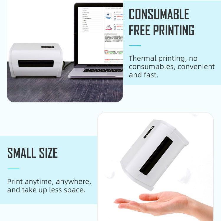 Thermal Waybill Printer - A6 Label Bluetooth Barcode Printer FREE ...