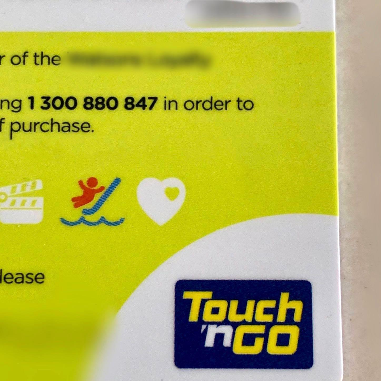 Touch and Go card/ Top up value 50/ Malaysia Card/ Pass Card/ Driving ...