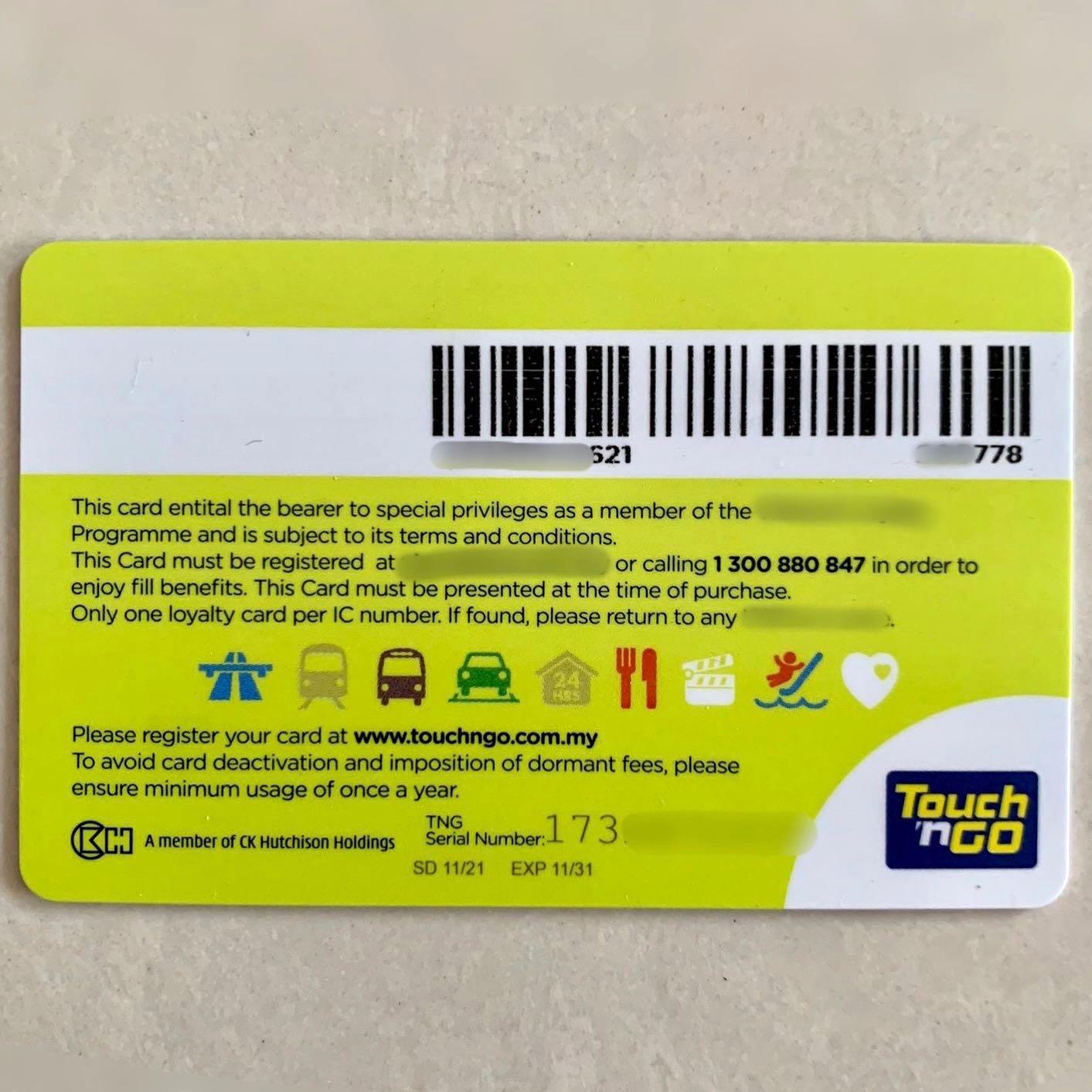Touch and Go card/ Top up value 50/ Malaysia Card/ Pass Card/ Driving ...