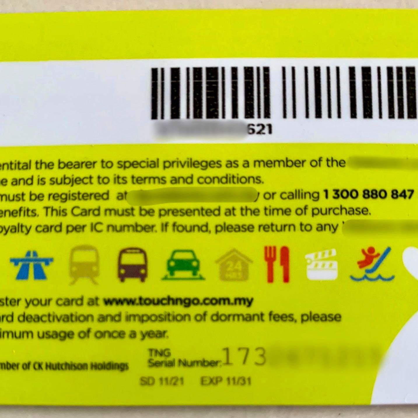 Touch and Go card/ Top up value 50/ Malaysia Card/ Pass Card/ Driving ...