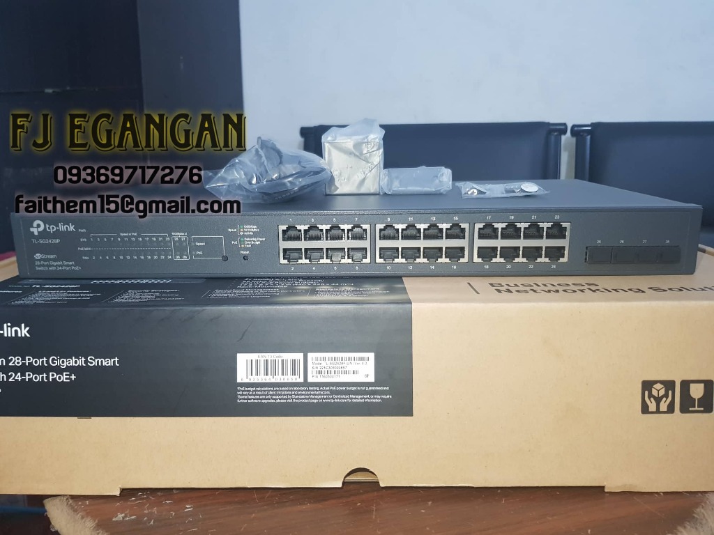 TP-Link TL-SG2428P Rackmount switch 28-Port Gigabit Smart Switch with ...