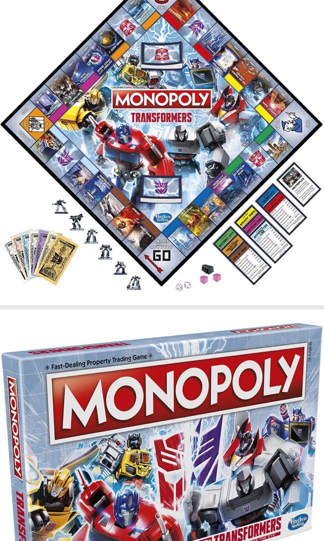 Transformers Monopoly, Hobbies & Toys, Toys & Games on Carousell