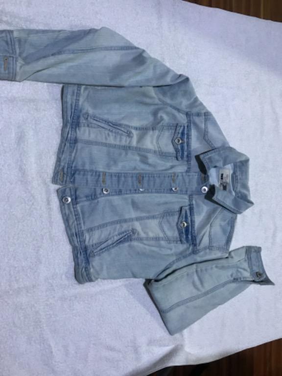 UK NEW LOOK YES YES BRAND DENIM JACKET , Women's Fashion, Coats ...
