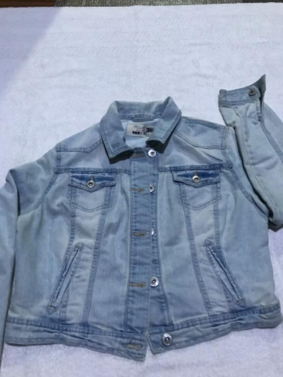 UK NEW LOOK YES YES BRAND DENIM JACKET , Women's Fashion, Coats ...