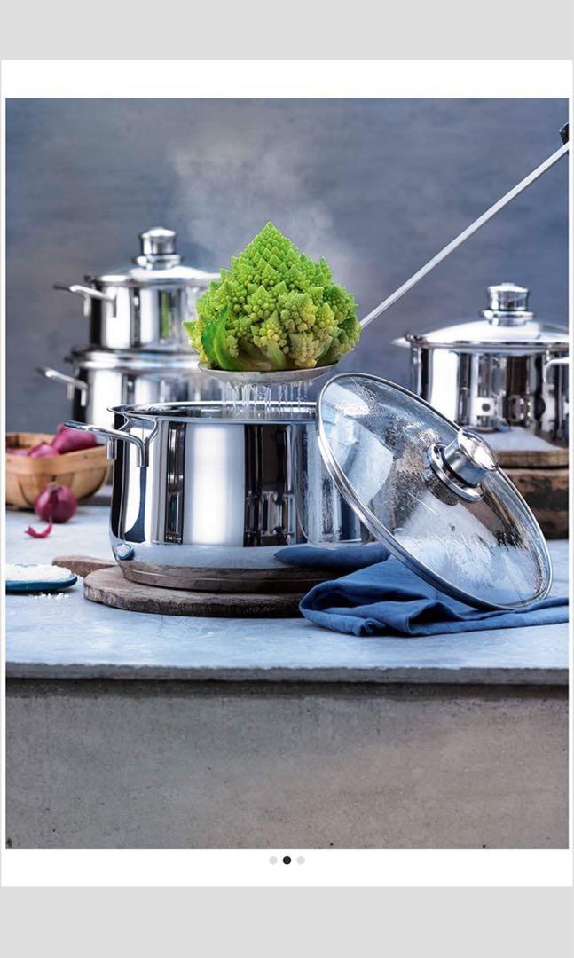WMF INSPIRATION 4PC COOKWARE SET STAINLESS STEEL POTS, Furniture & Home ...