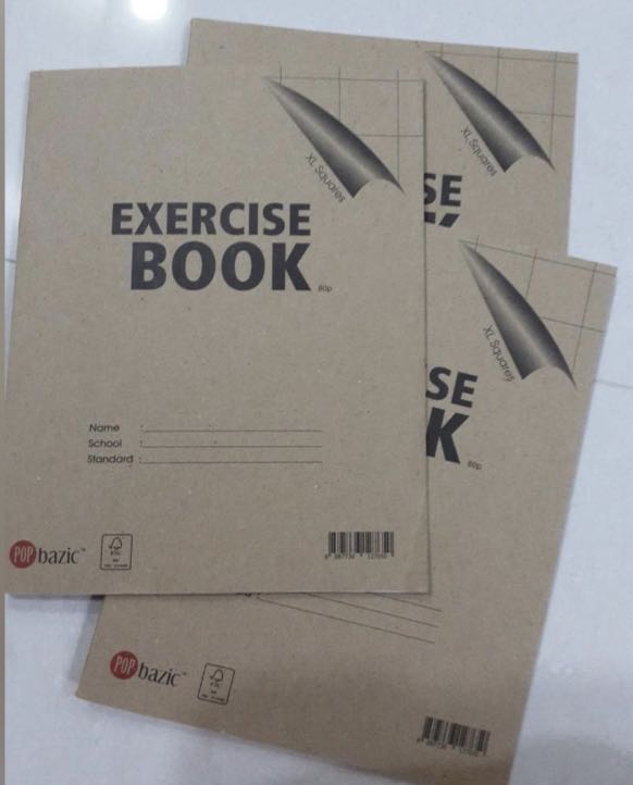 XL square Exercise Book, Everything Else on Carousell