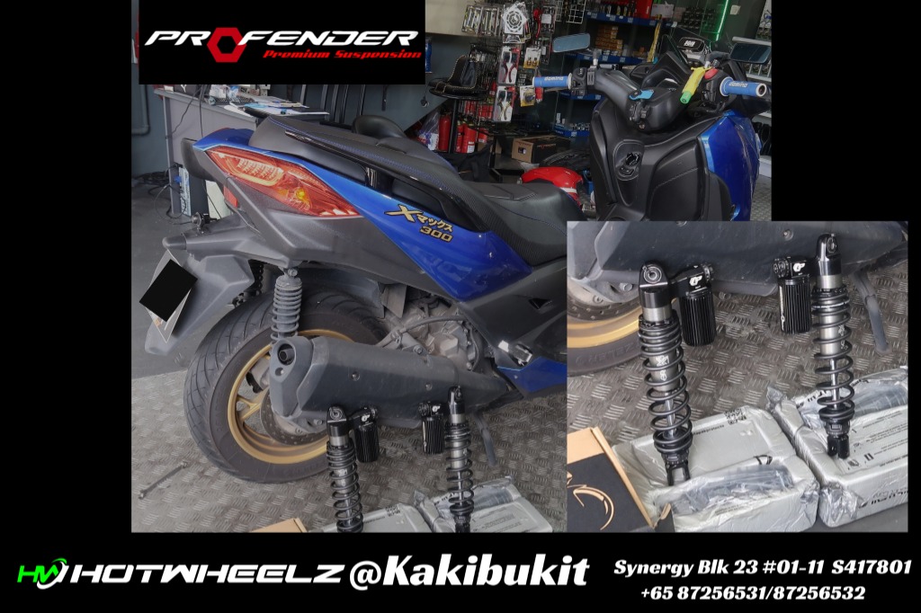 XMAX 300 in for Profender Rear Suspension, Motorcycles, Motorcycle ...