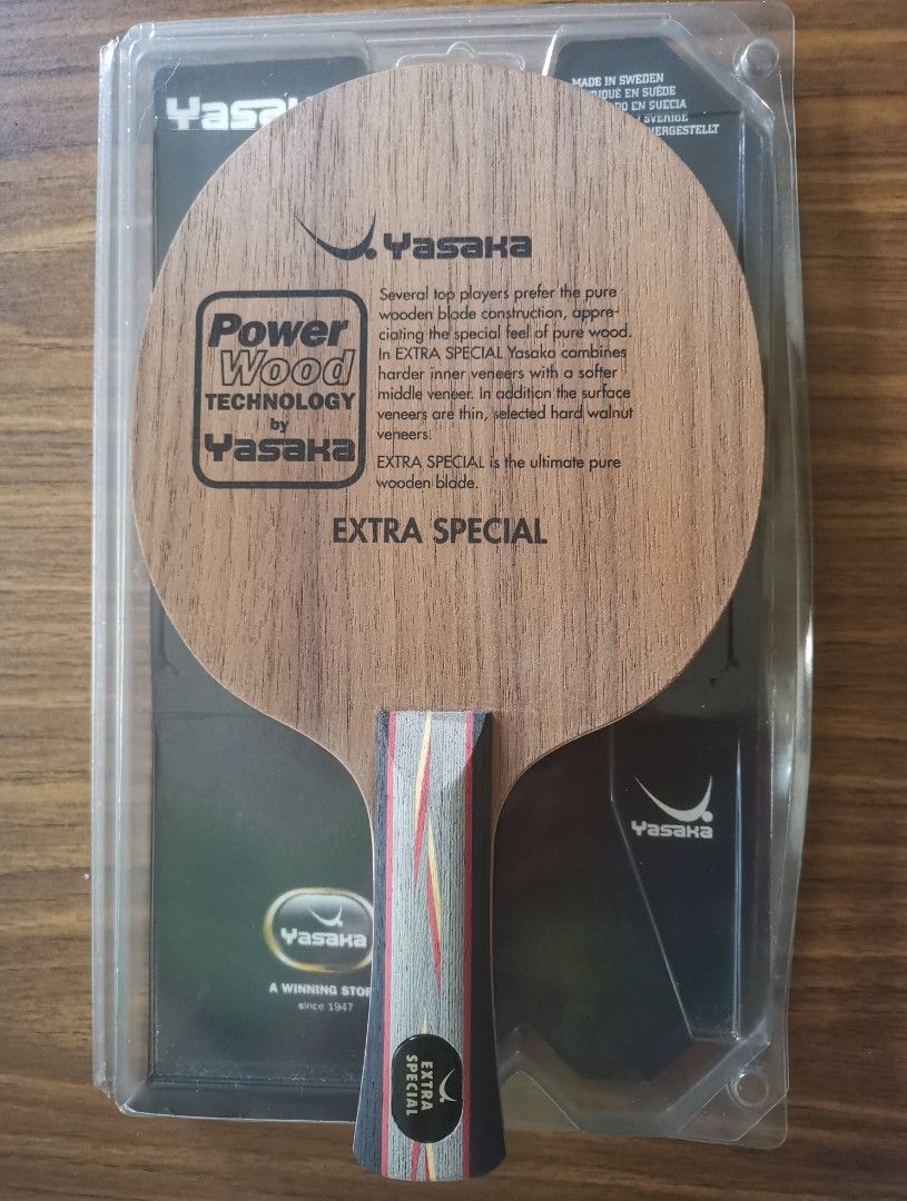 Yasaka extra special 7ply wood FL table tennis blade, Sports Equipment ...