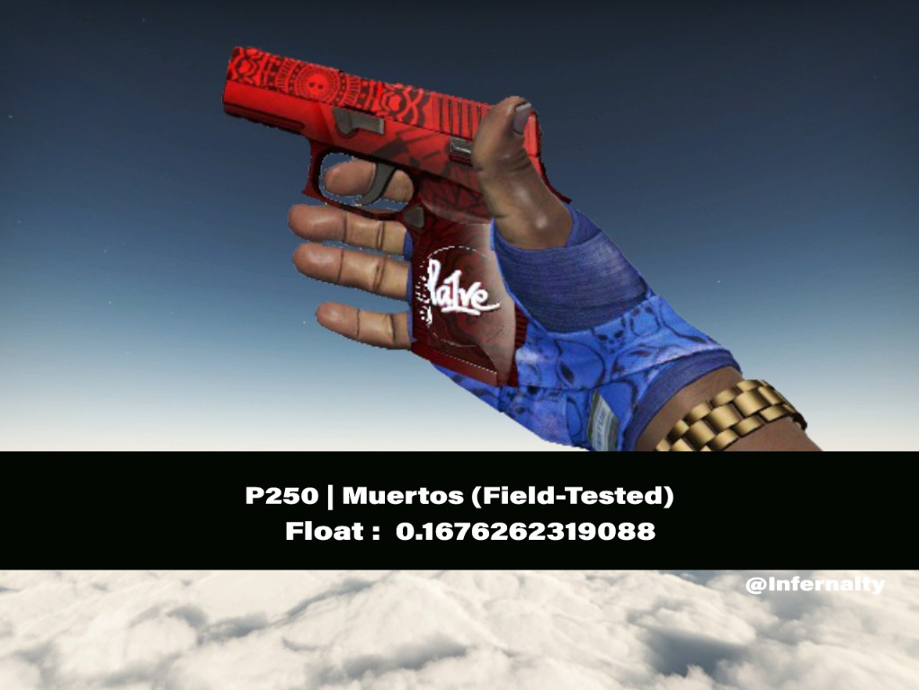 (0.16FV) P250 Muertos FT CSGO SKINS KNIVES, Video Gaming, Gaming ...