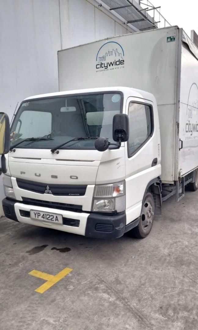 14ft Truck Lorry Rental Adhoc Delivery Transport Disposal Full day Mover with Driver (Tailgate ...