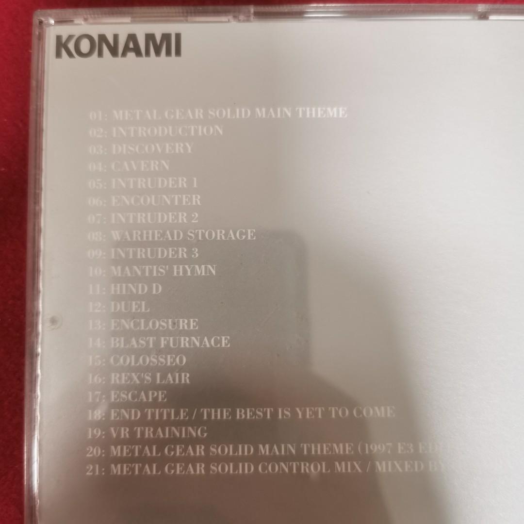 日本製 Metal Gear Solid CD 遊戲原聲大碟Original Game Soundtrack CD / KONAMI made ...