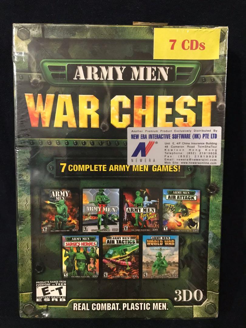 全新 PC Army men War chest 3DO合集, 電腦＆科技, 電腦周邊及配件, 電腦軟件 - Carousell