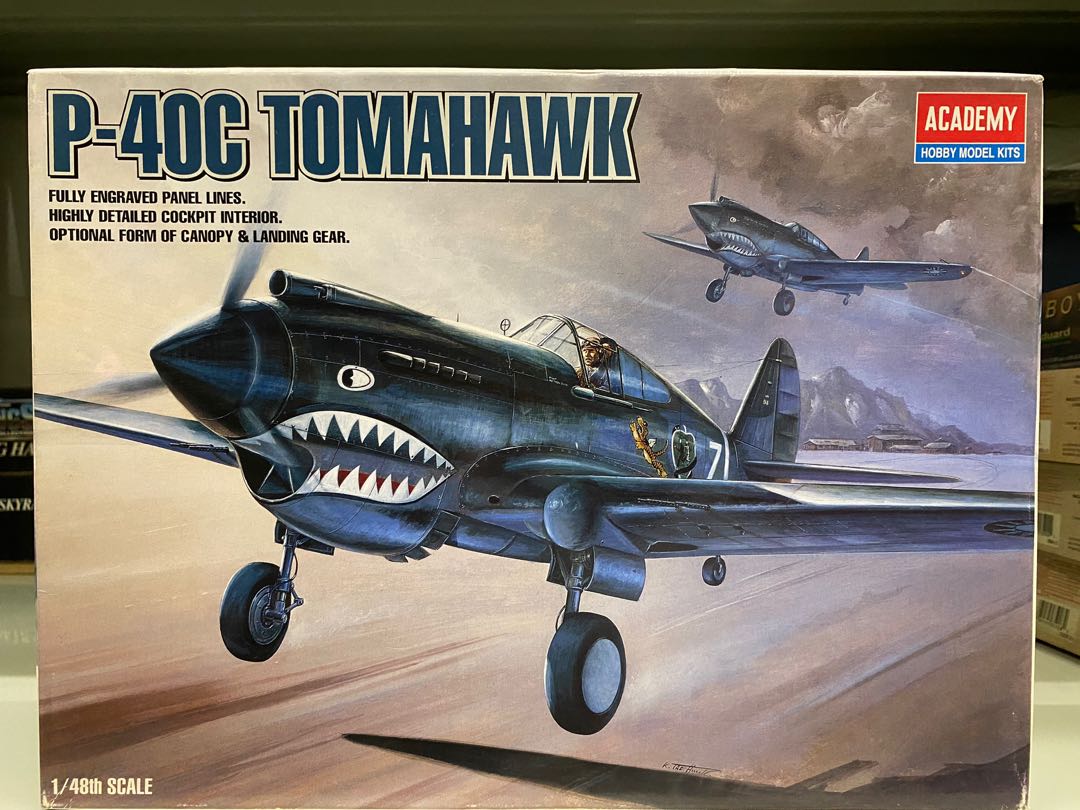 Academy 1/48 P-40C Tomahawk 飛機模型, 興趣及遊戲, 玩具 & 遊戲類 - Carousell