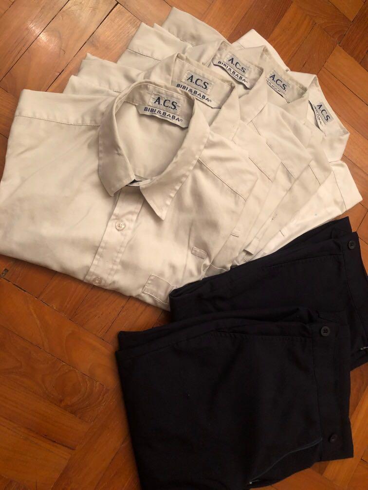 ACS Barker uniform - 5 shirts, 5 shorts, 2 slacks, Babies & Kids ...