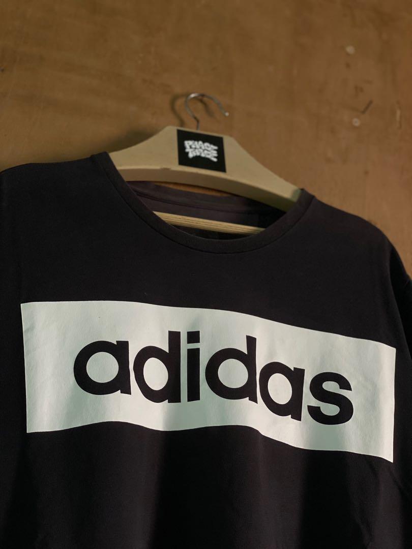 Adidas Box Logo Tee, Men's Fashion, Tops & Sets, Tshirts & Polo Shirts ...
