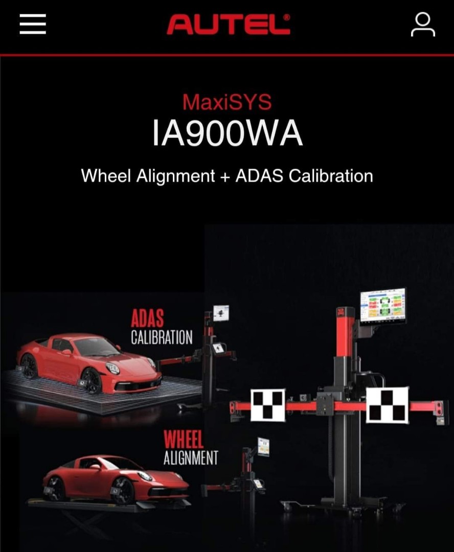 Autel IA900WA All-In-One Integrated ADAS Calibration & Four-Wheel ...