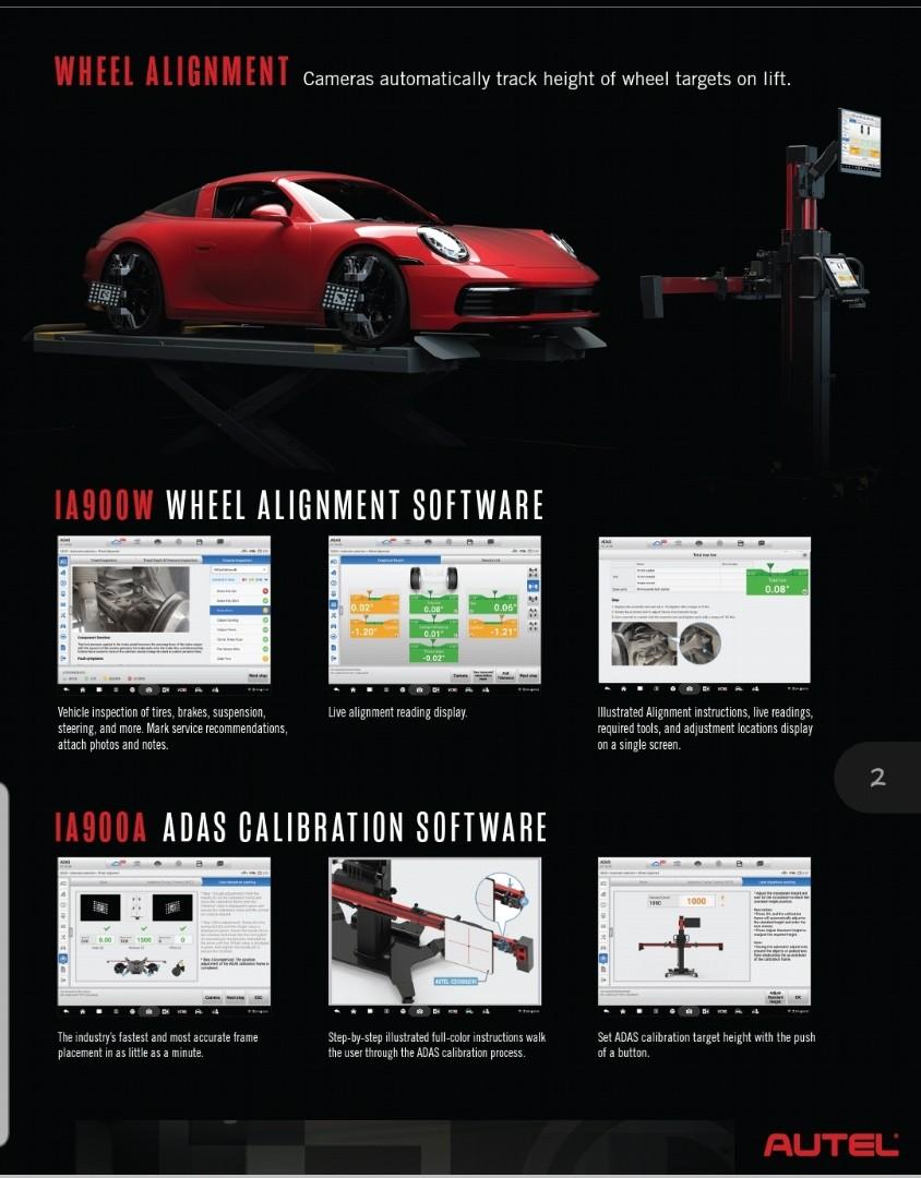 Autel IA900WA All-In-One Integrated ADAS Calibration & Four-Wheel ...