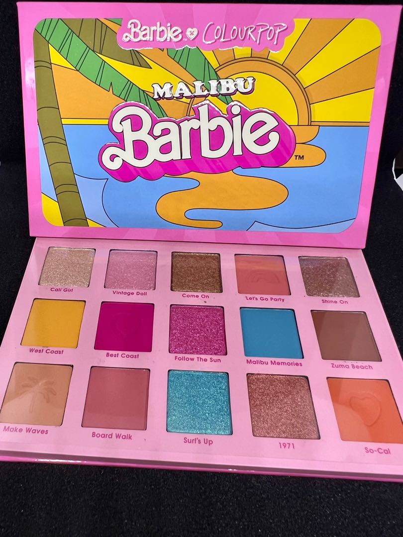Back in stock! Barbie x Colourpop Malibu Barbie Shadow Palette, Beauty ...