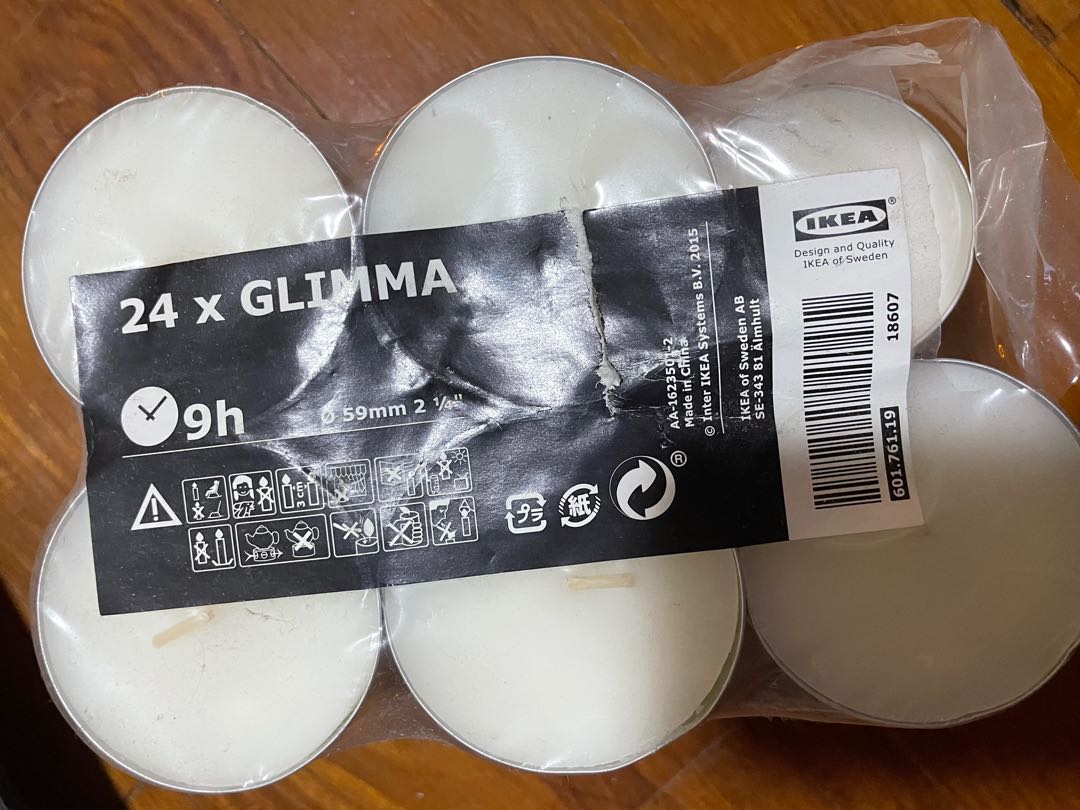 Candle IKEA GLIMMA 22 nos, Furniture & Home Living, Home Fragrance on ...