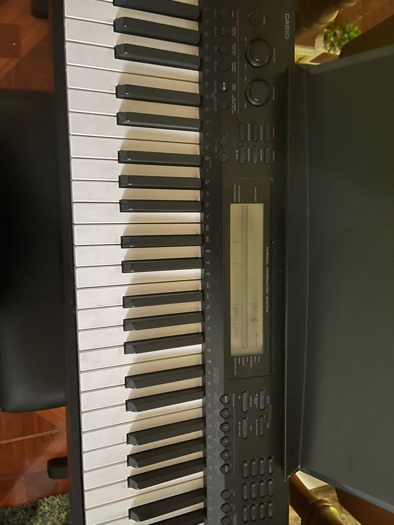 Casio Keyboard with Stand and Chair Set, Hobbies & Toys, Music & Media ...