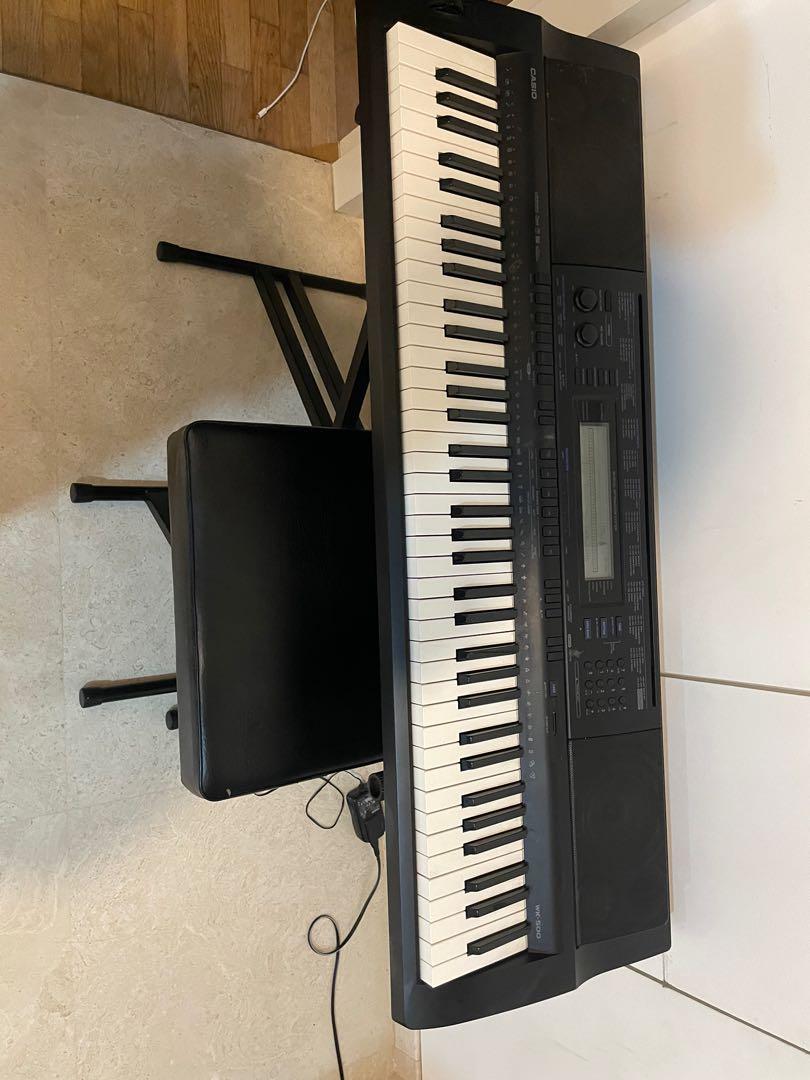 Casio Keyboard WK-500 with Stand, Hobbies & Toys, Music & Media ...
