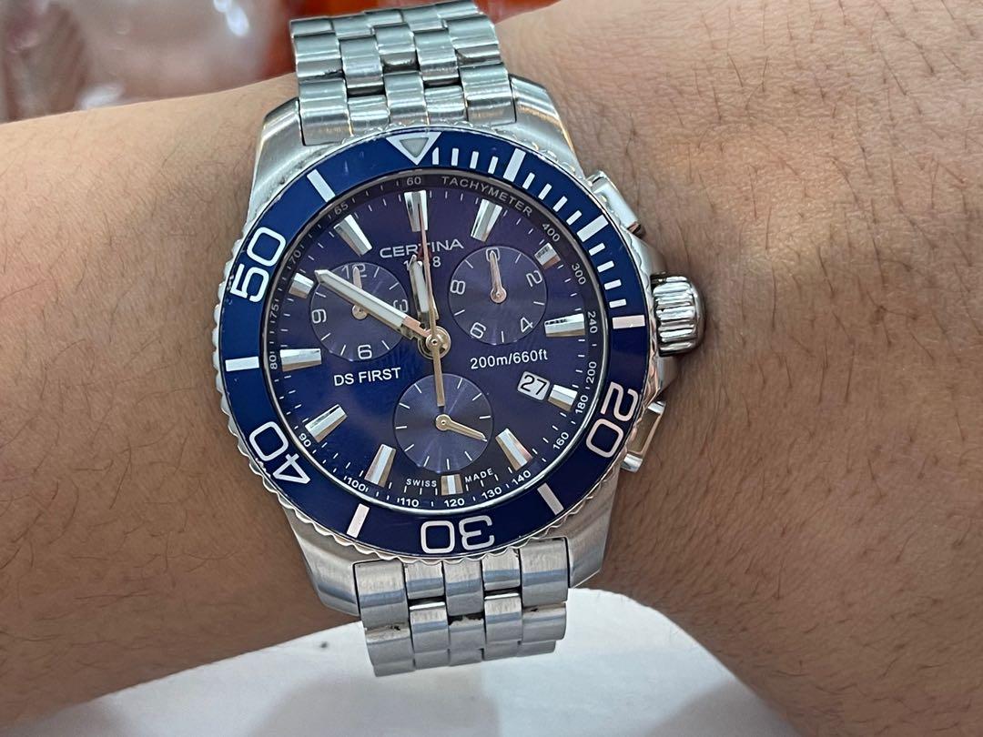 Certina DS First Chronograph Divers Watch Swiss Made, Men's Fashion ...