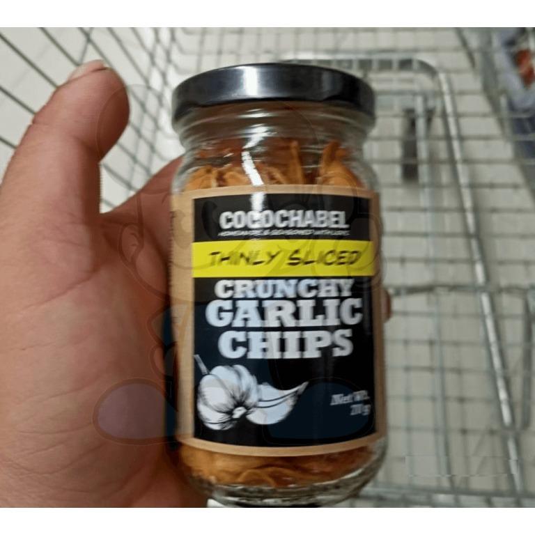 Cocochabel Thinly Sliced Crunchy Garlic Chips (2 x 70g), Food & Drinks ...