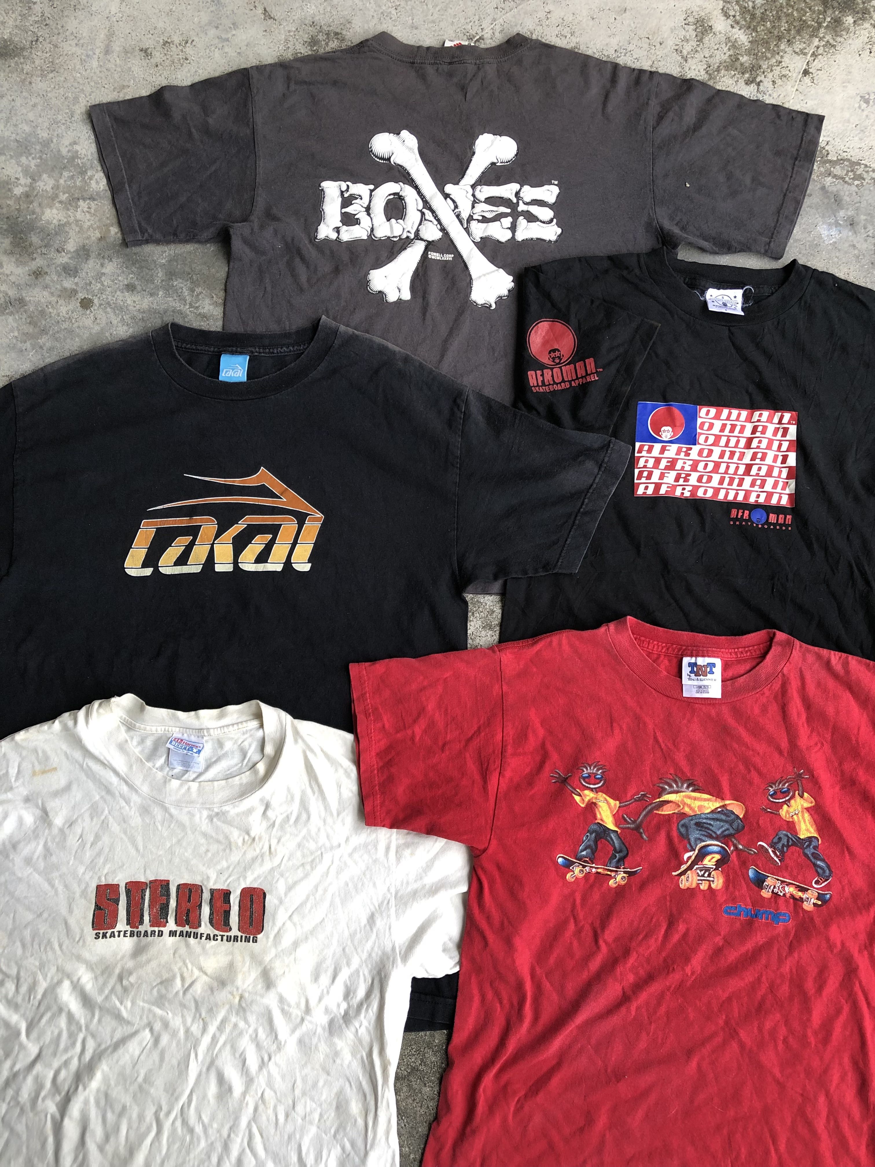 COMBO ! SKATEBOARDS Vintage 90s brand POWELL PERALTA STEREO CHUM TAKAL ...