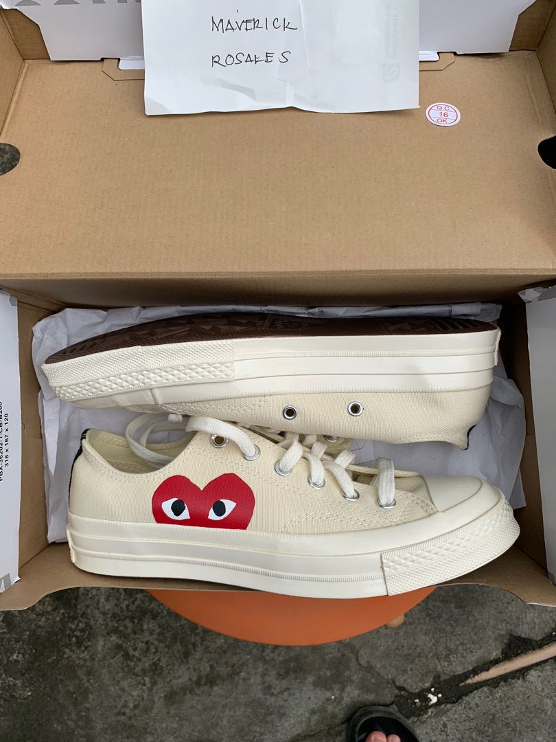 converse cdg, Men's Fashion, Footwear, Sneakers on Carousell