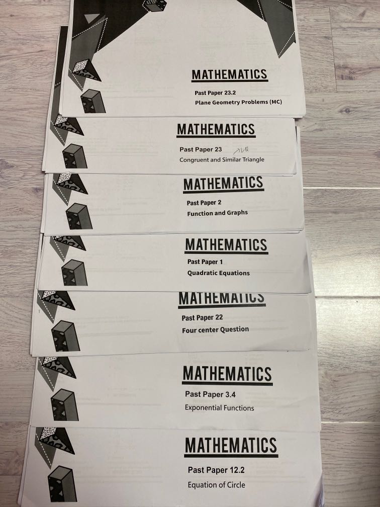 DSE MATHS by topic past paper, 興趣及遊戲, 書本 & 文具, 教科書 - Carousell
