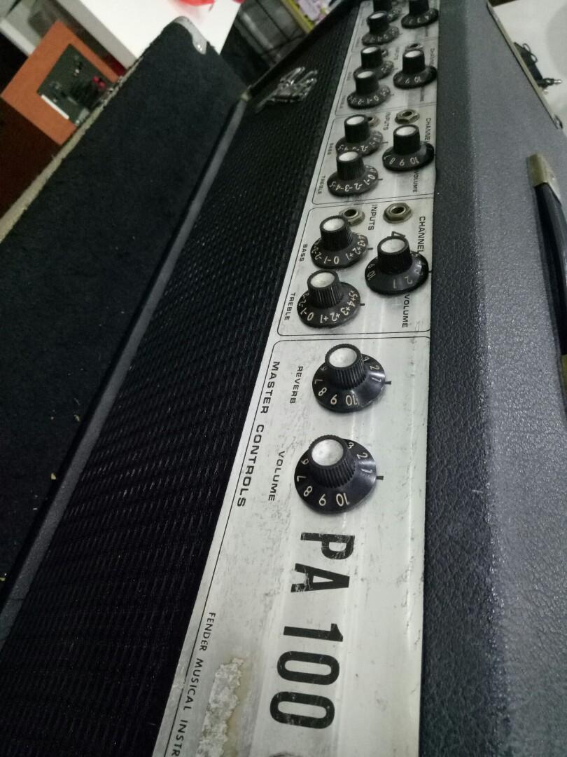 Fender PA100, Audio, Soundbars, Speakers & Amplifiers on Carousell