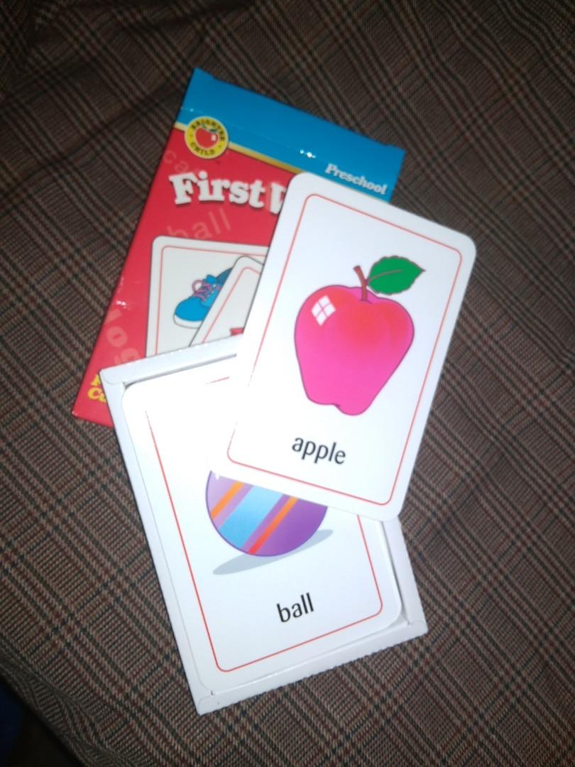 First Words Flashcards, Hobbies & Toys, Stationary & Craft, Stationery ...