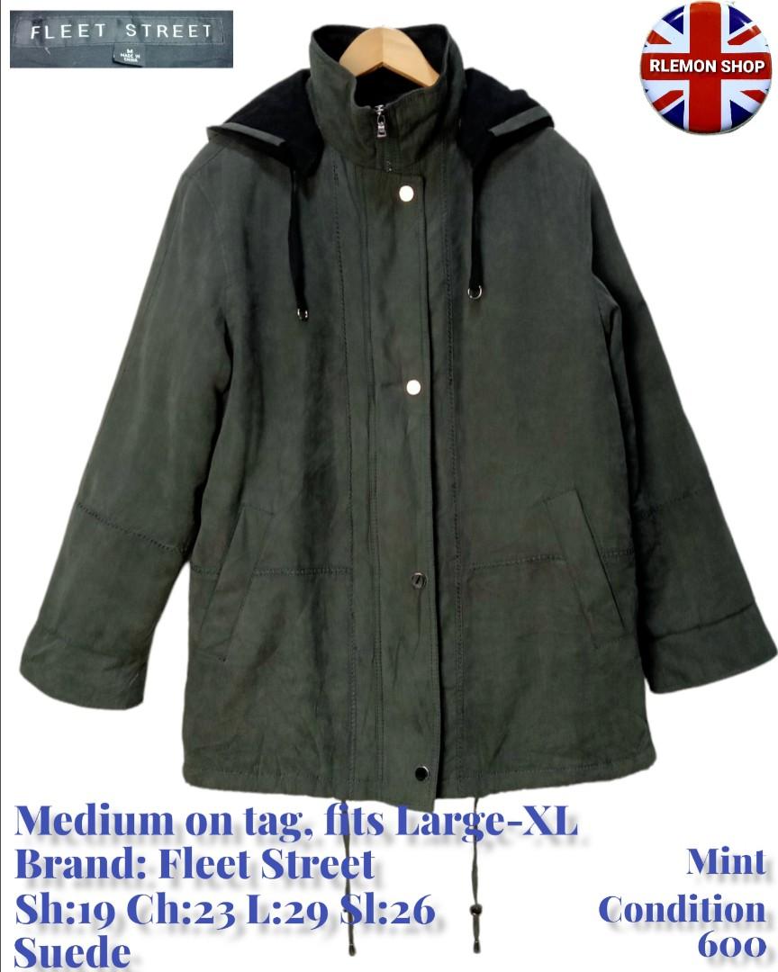 FLEET STREET Suede Jacket, Men's Fashion, Coats, Jackets and Outerwear ...