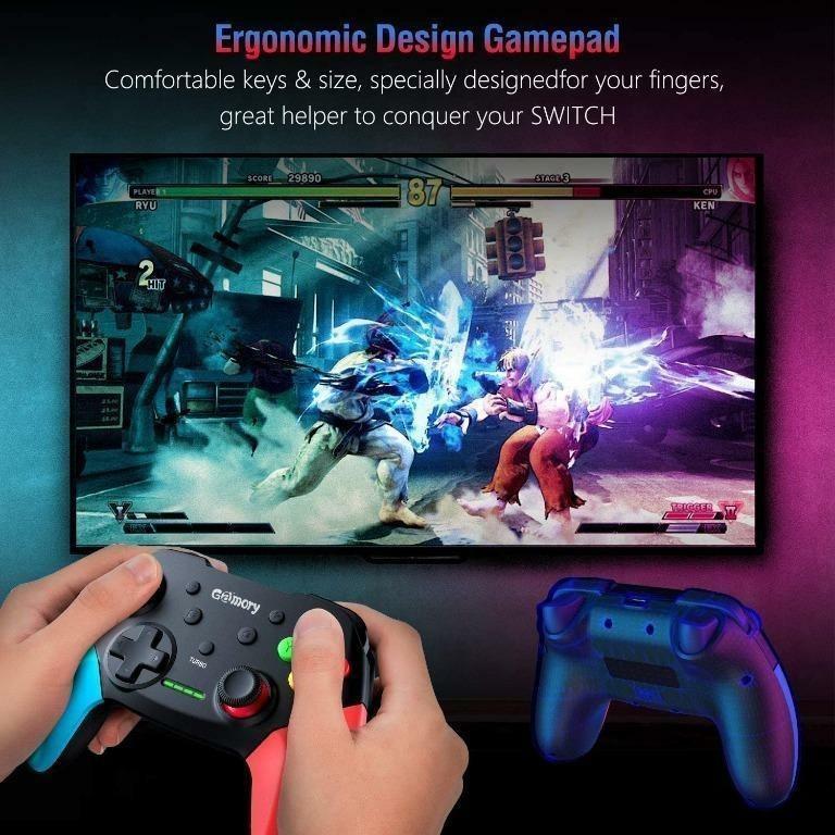 Gamory EG10 Wireless Pro Game Controller for Nintendo Switch Wireless Controller, Video Gaming ...