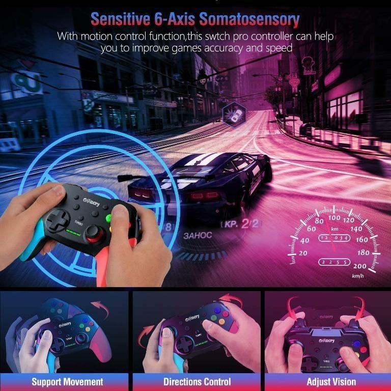Gamory EG10 Wireless Pro Game Controller for Nintendo Switch Wireless ...