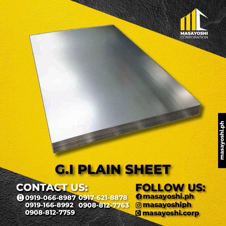 GI Plain Sheet Plain Sheet Metals Sheets Galvanized Iron Sheet