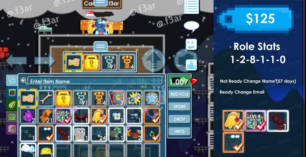 Growtopia Mercy + Level 5 Blue Ances Account, Video Gaming, Gaming ...