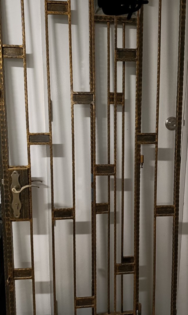 HDB IRON GATE, Furniture & Home Living, Security & Locks, Locks, Doors ...