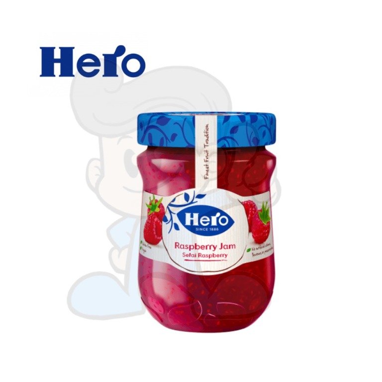 Hero Raspberry Jam 340g, Food & Drinks, Packaged & Instant Food on Carousell