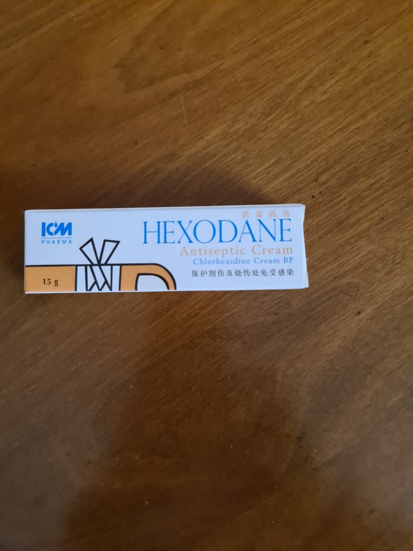 Hexodane Antiseptic Cream 15g, Health & Nutrition, Medical Supplies ...