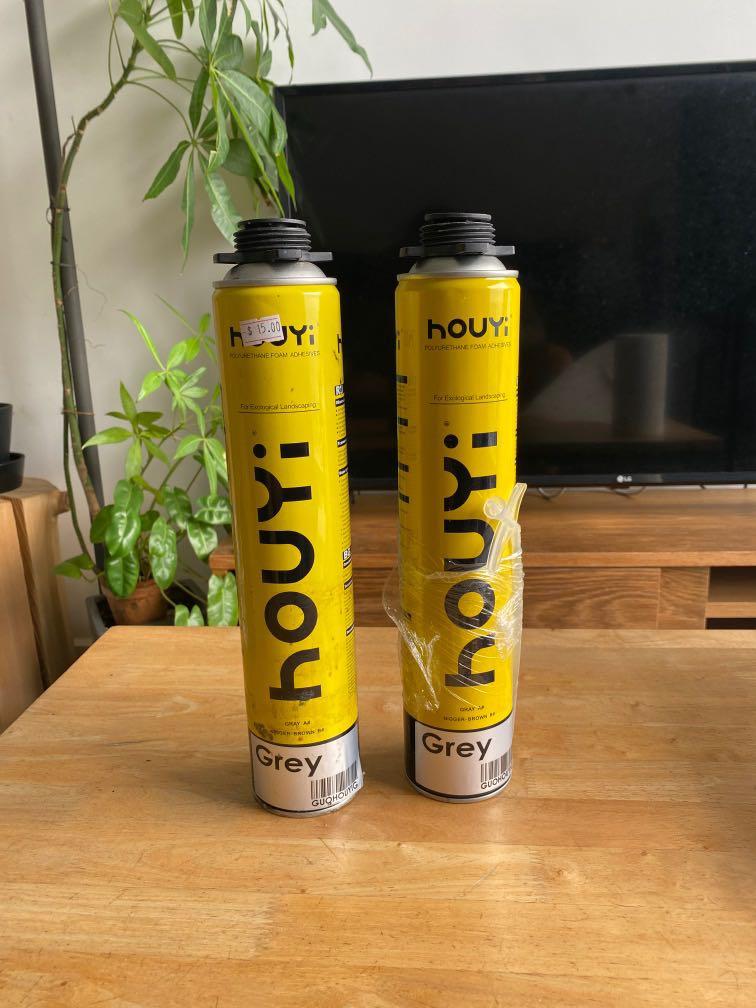 Houyi Expanding Foam Adhesive - Grey, Pet Supplies, Homes & Other Pet ...