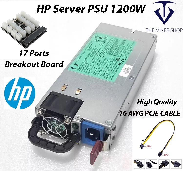 HP Server PSU 1200W DPS-1200FB A Server Mining Power Supply with 17 ...