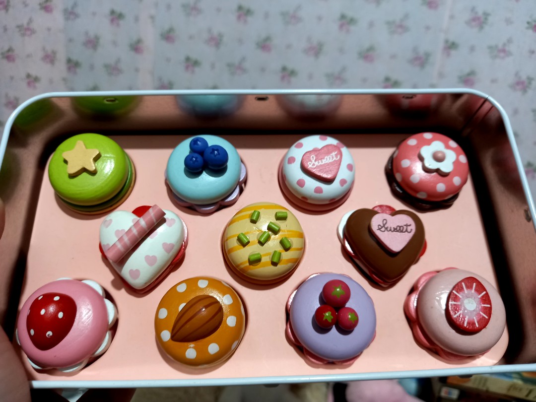 Mother Garden Play House Wooden Toy Macaron in Tin Can, Hobbies & Toys ...
