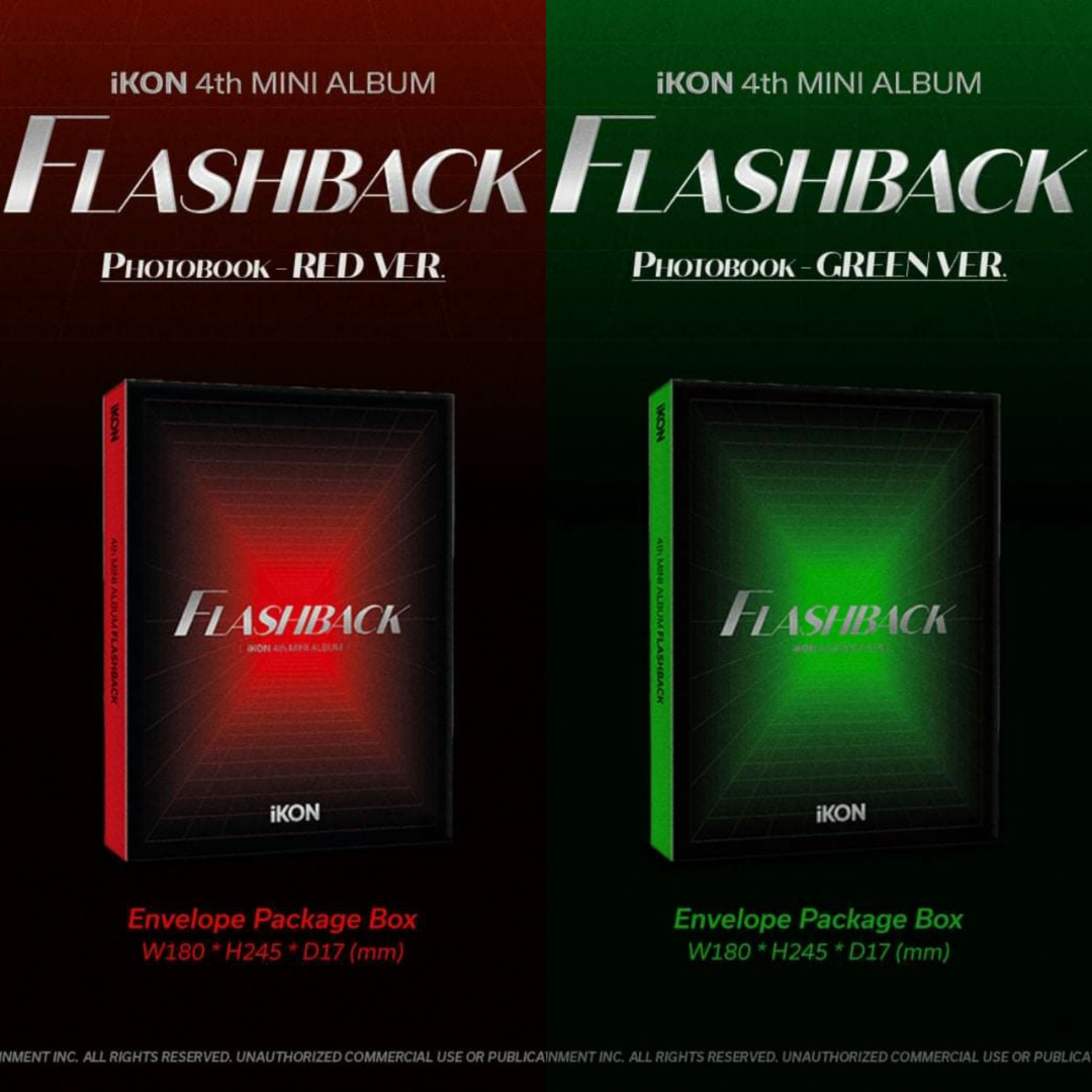 iKON - 4th MINI ALBUM FLASHBACK PHOTOBOOK Ver. Kit Digipack WEVERSE ...