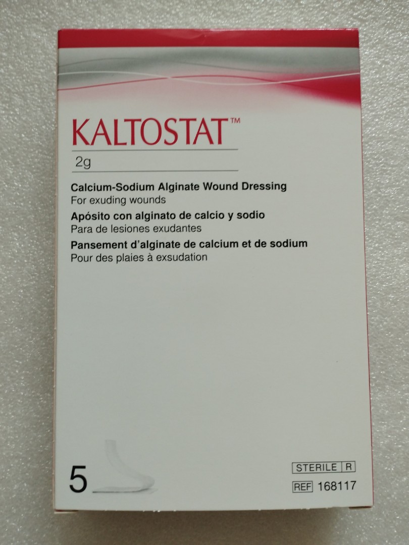 KALTOSTAT Calcium-Sodium Alginate Wound Dressing 2g, Health & Nutrition ...