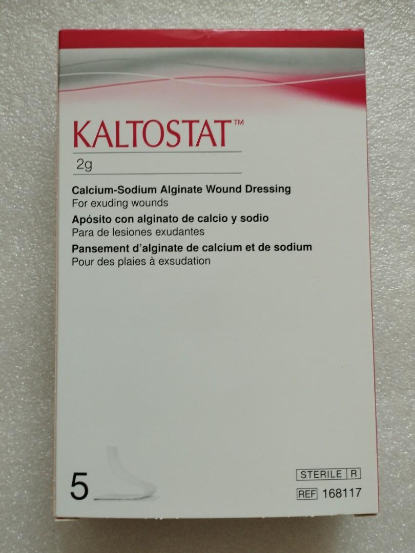 KALTOSTAT Calcium-Sodium Alginate Wound Dressing 2g, Health & Nutrition ...