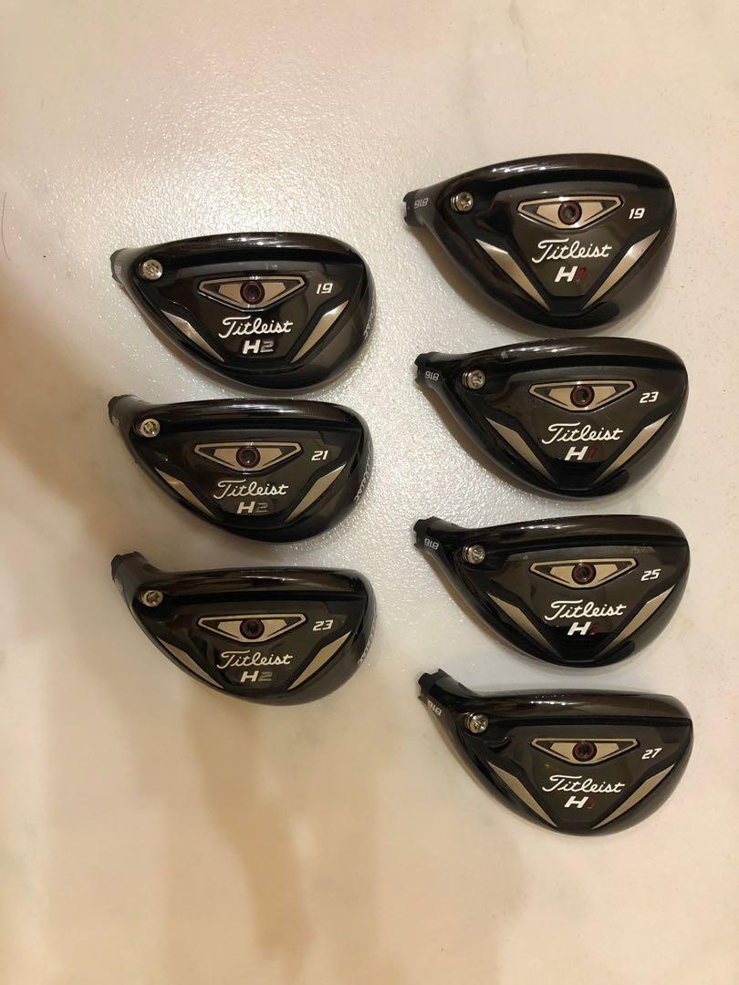 LEFT HANDED Titleist 816 H1 & H2 19, 21, 23,25, 27deg Hybrid Heads (LH ...