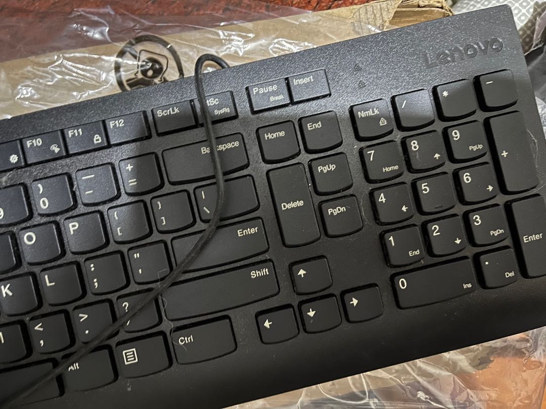 Lenovo Wired Keyboard Computers Tech Parts Accessories Computer Keyboard On Carousell