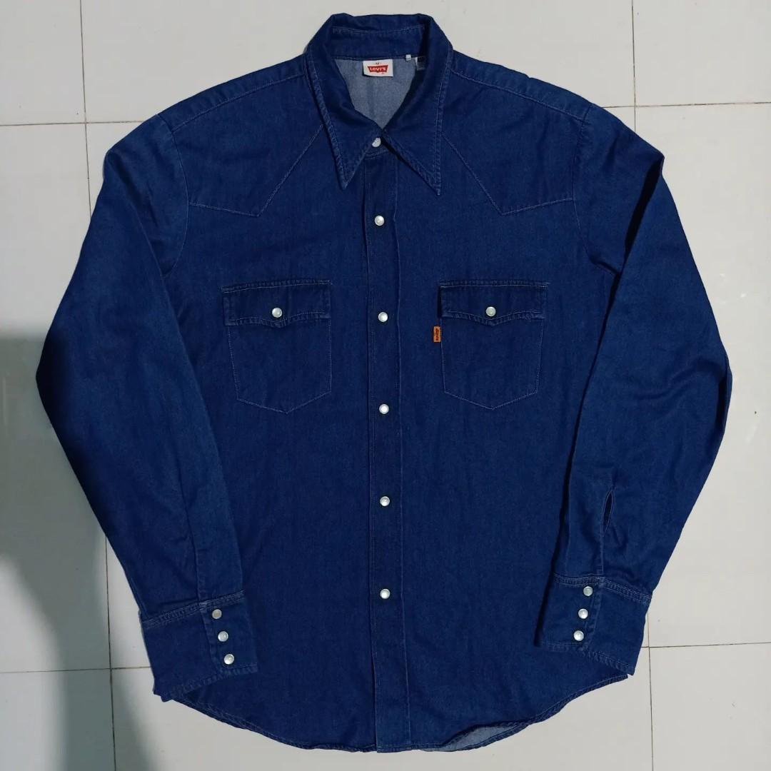Levis LVC western shirt made in USA, Men's Fashion, Tops & Sets ...